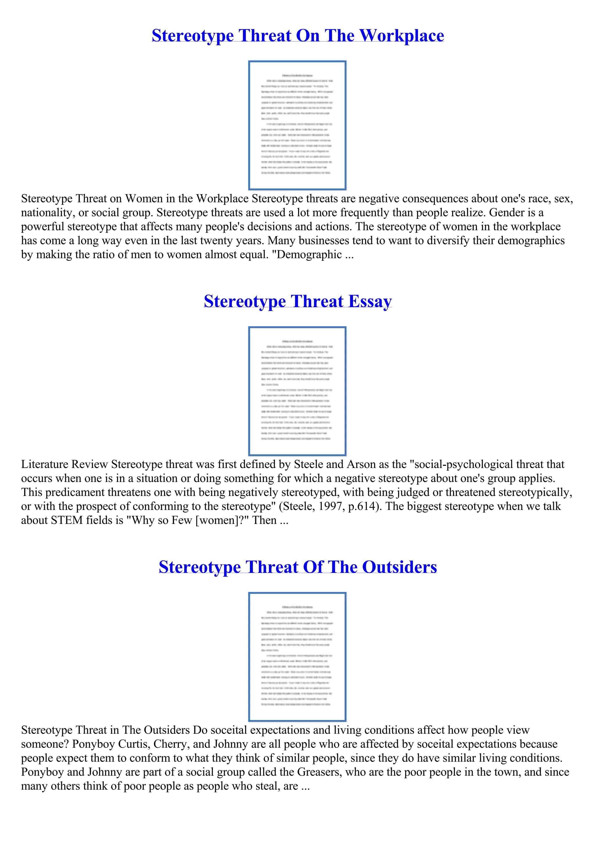 Stereotype-Threat | PDF