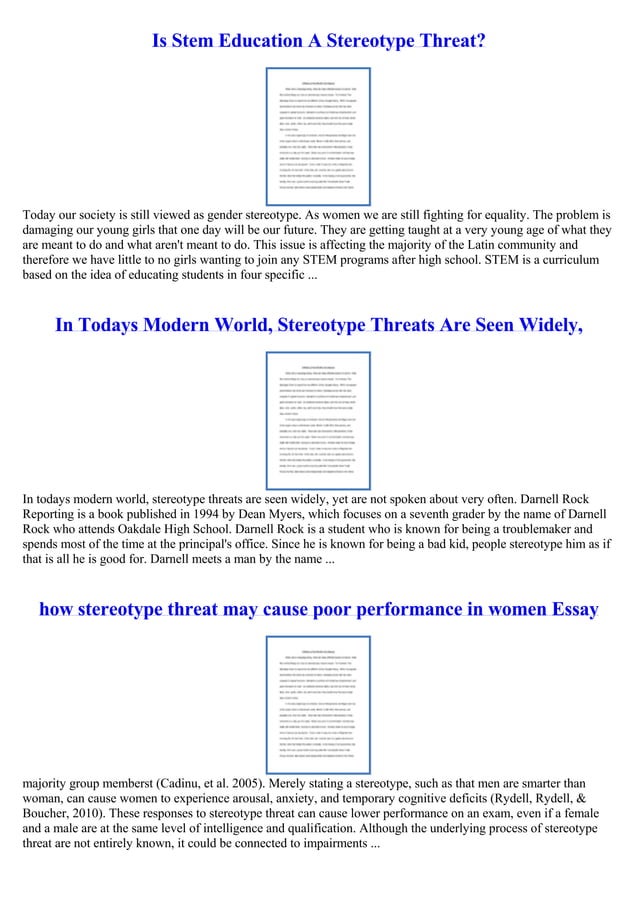 Stereotype-Threat | PDF