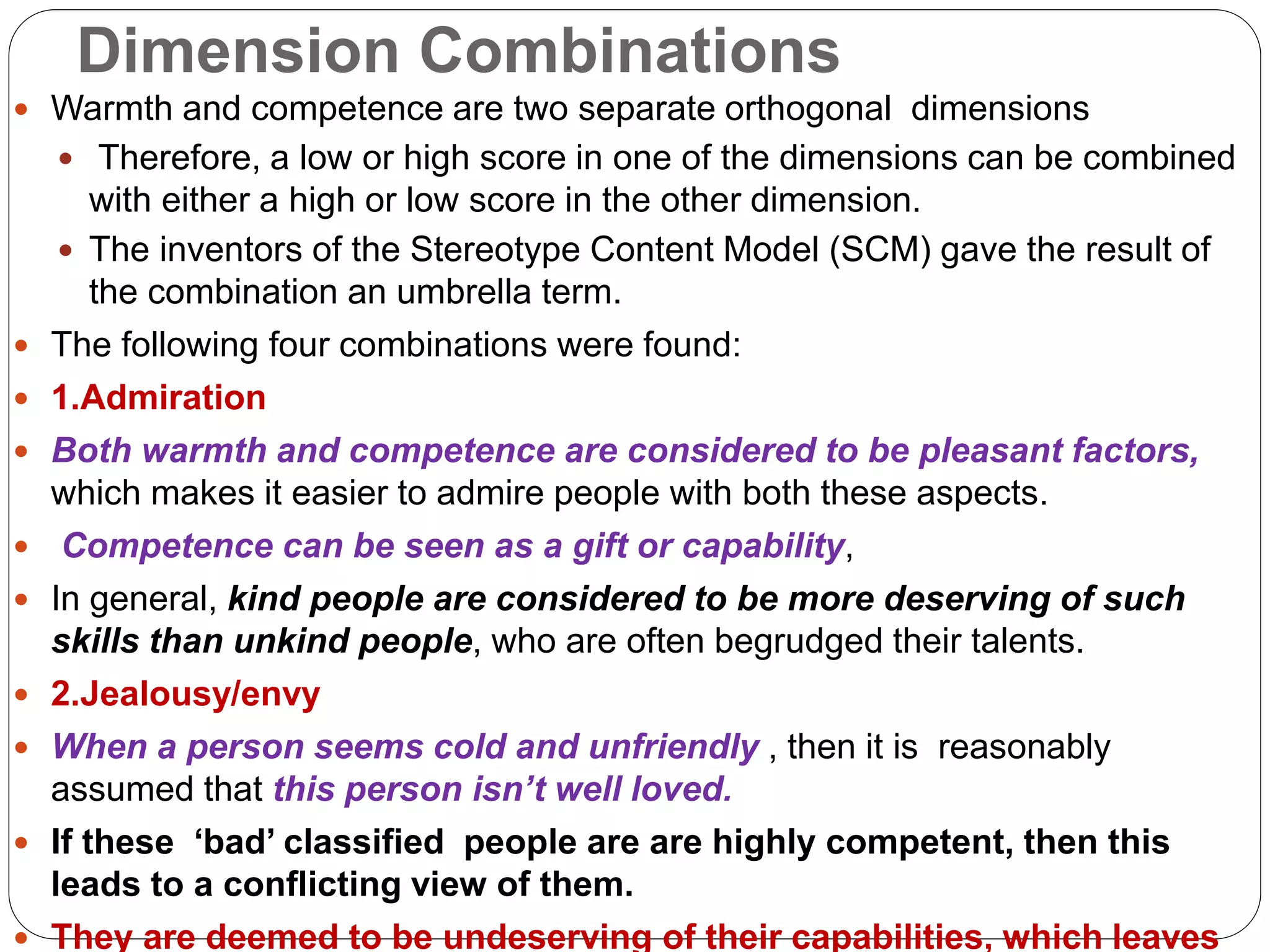 Stereotype content model (scm) | PPTX