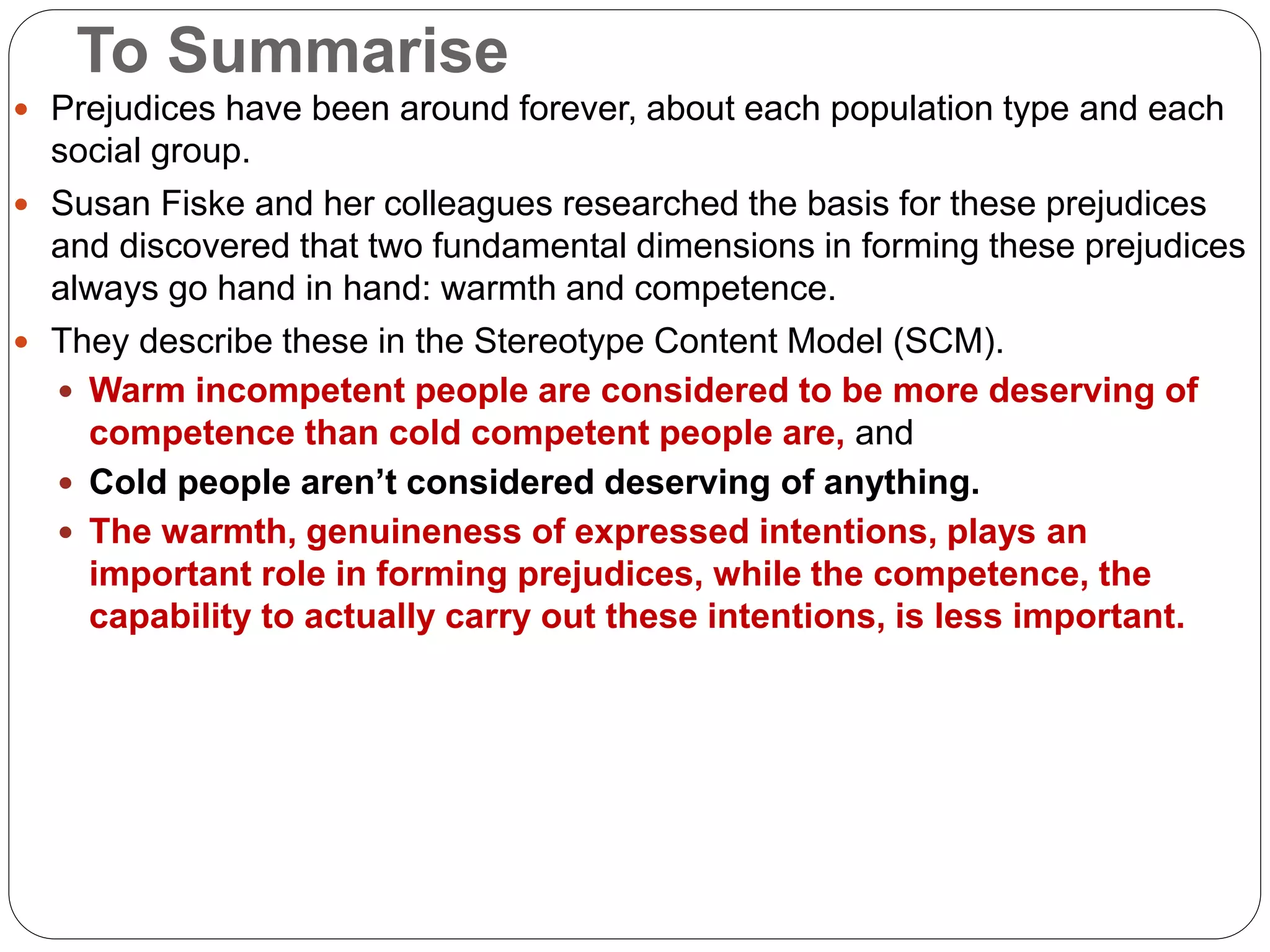 Stereotype content model (scm) | PPTX