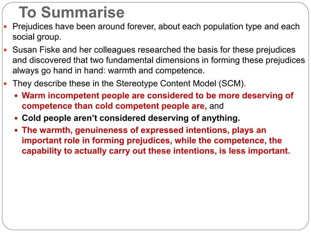 Stereotype content model (scm) | PPTX