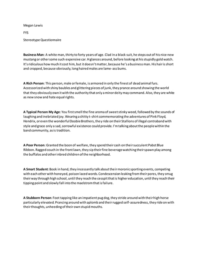Stereotype questionnaire.wps