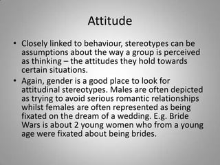 Stereotypes | PPTX | Dating | Family and Relationships