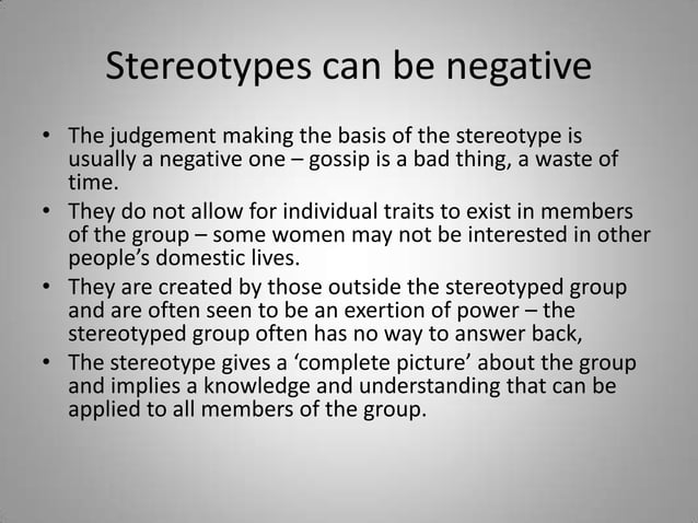 Stereotypes | PPT