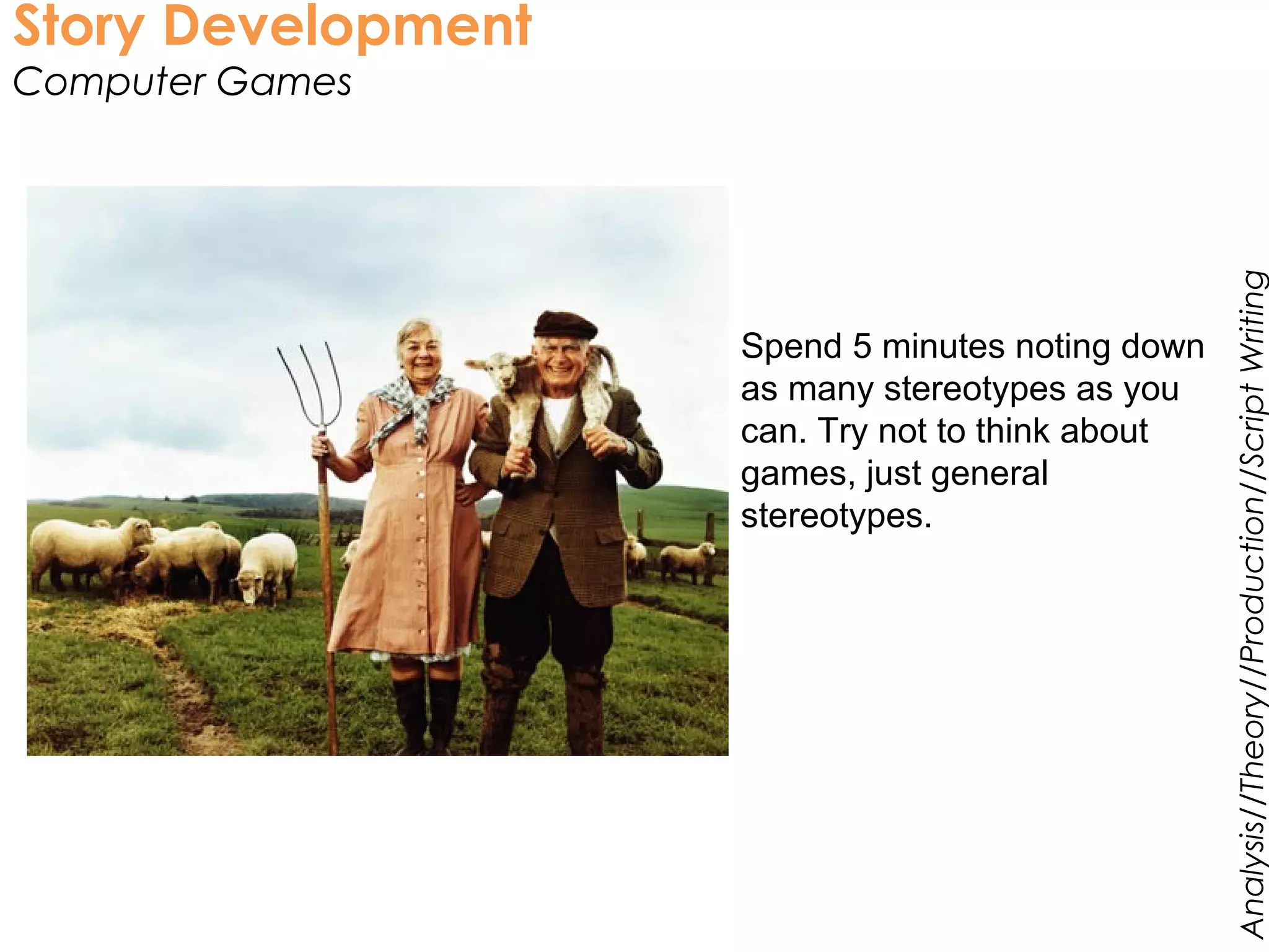 Computer Games - Character Design - Stereotypes | PPT