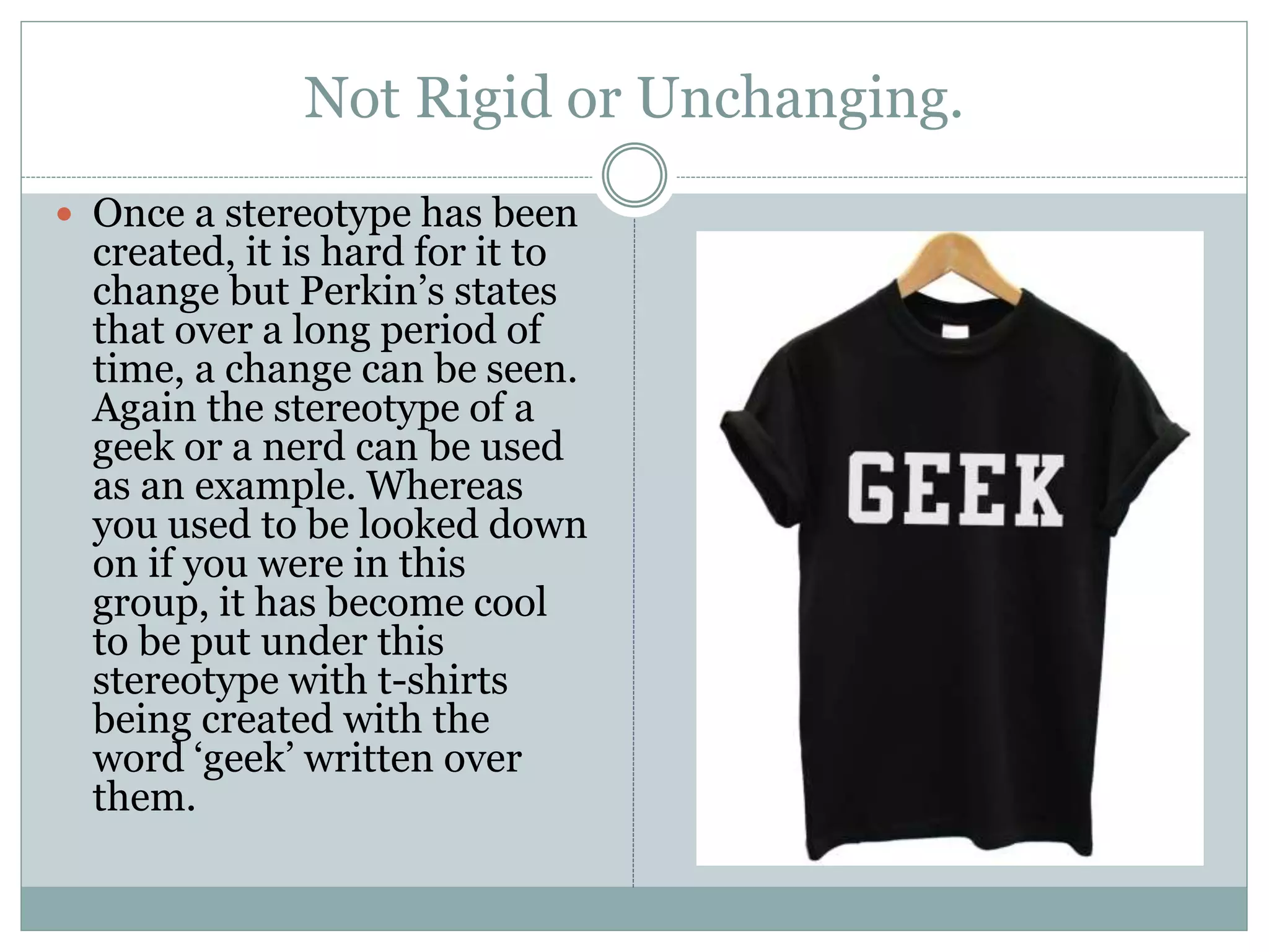 Tessa Perkin's Stereotypes | PPTX