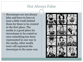 Tessa Perkin's Stereotypes | PPTX