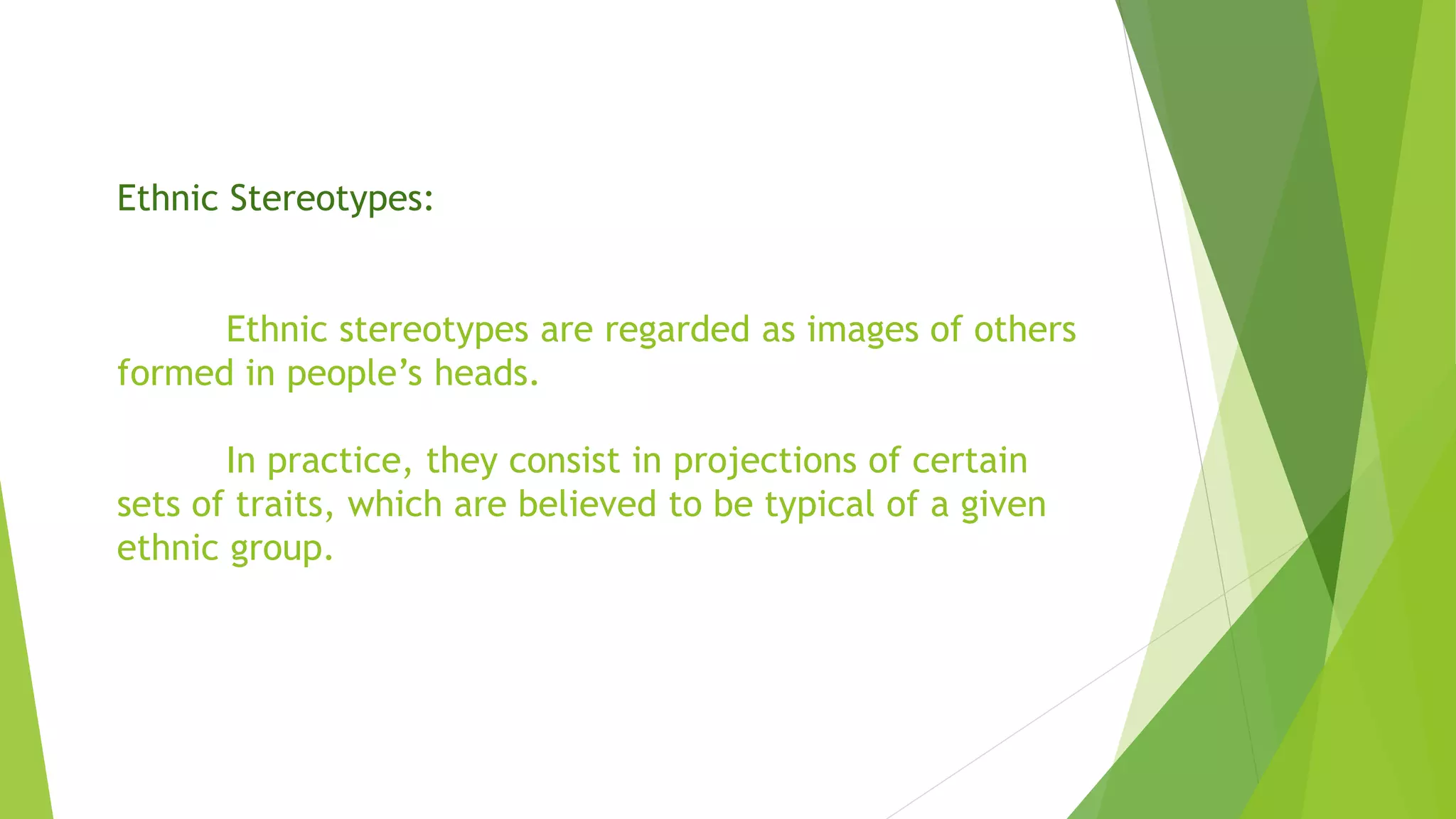 Stereotypes | PPTX