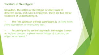 Stereotypes | PPTX