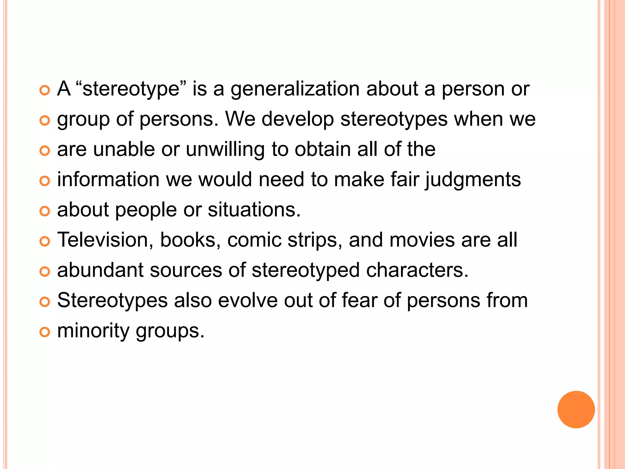 Stereotypes | PPT