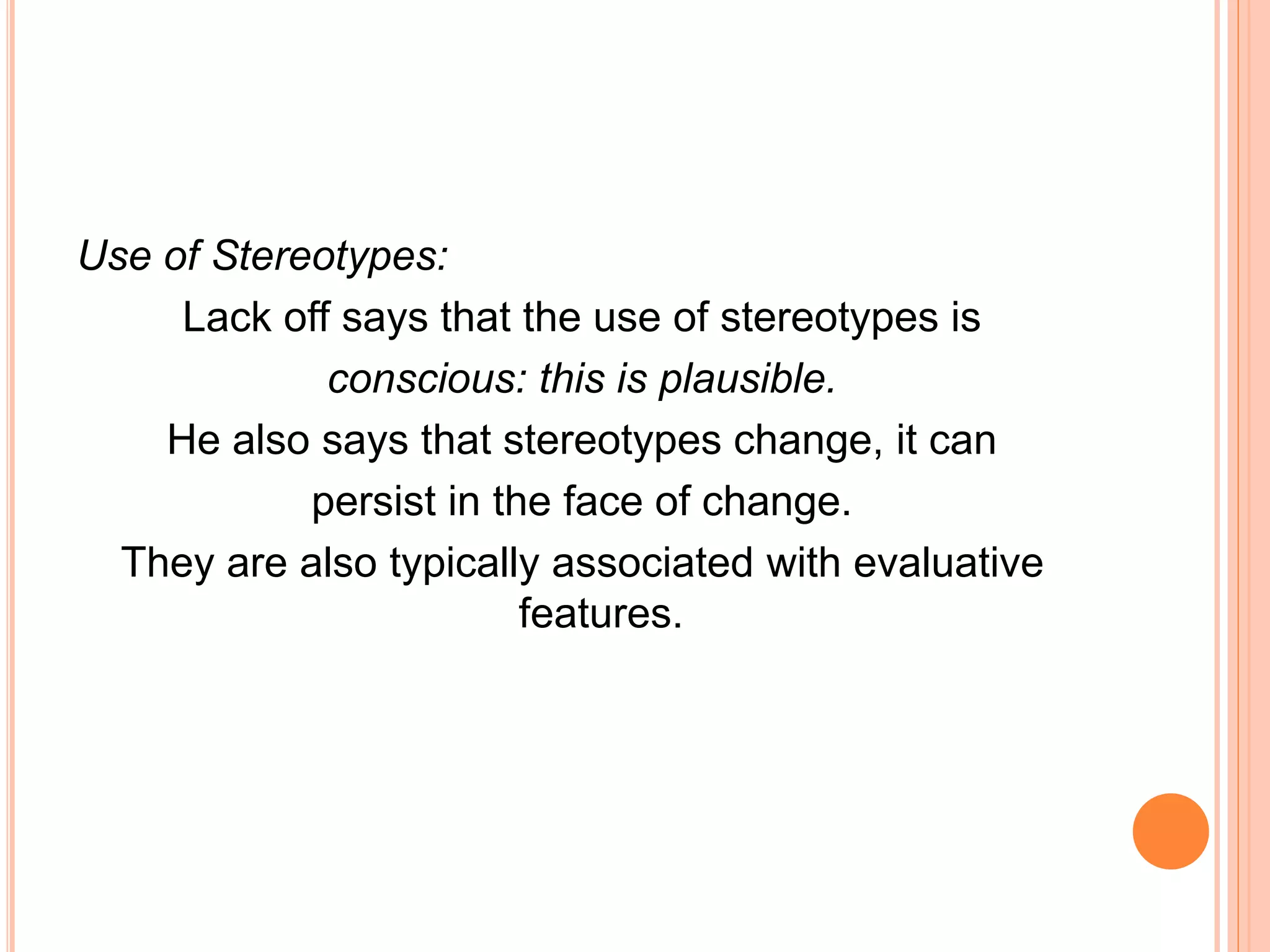 Stereotypes | PPTX