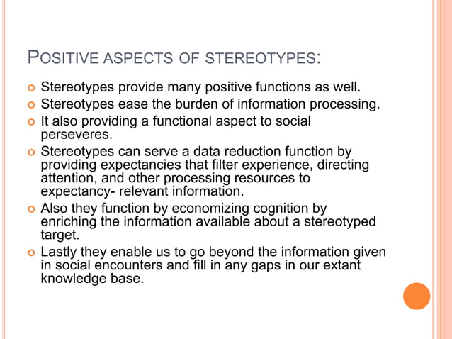 Stereotypes | PPT