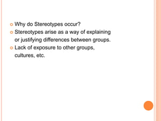 Stereotypes | PPTX