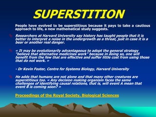 Stereotypes, Superstition and Sustainable Development | PDF