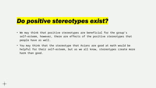 STEREOTYPES IB curriculum formation and effects | PPTX