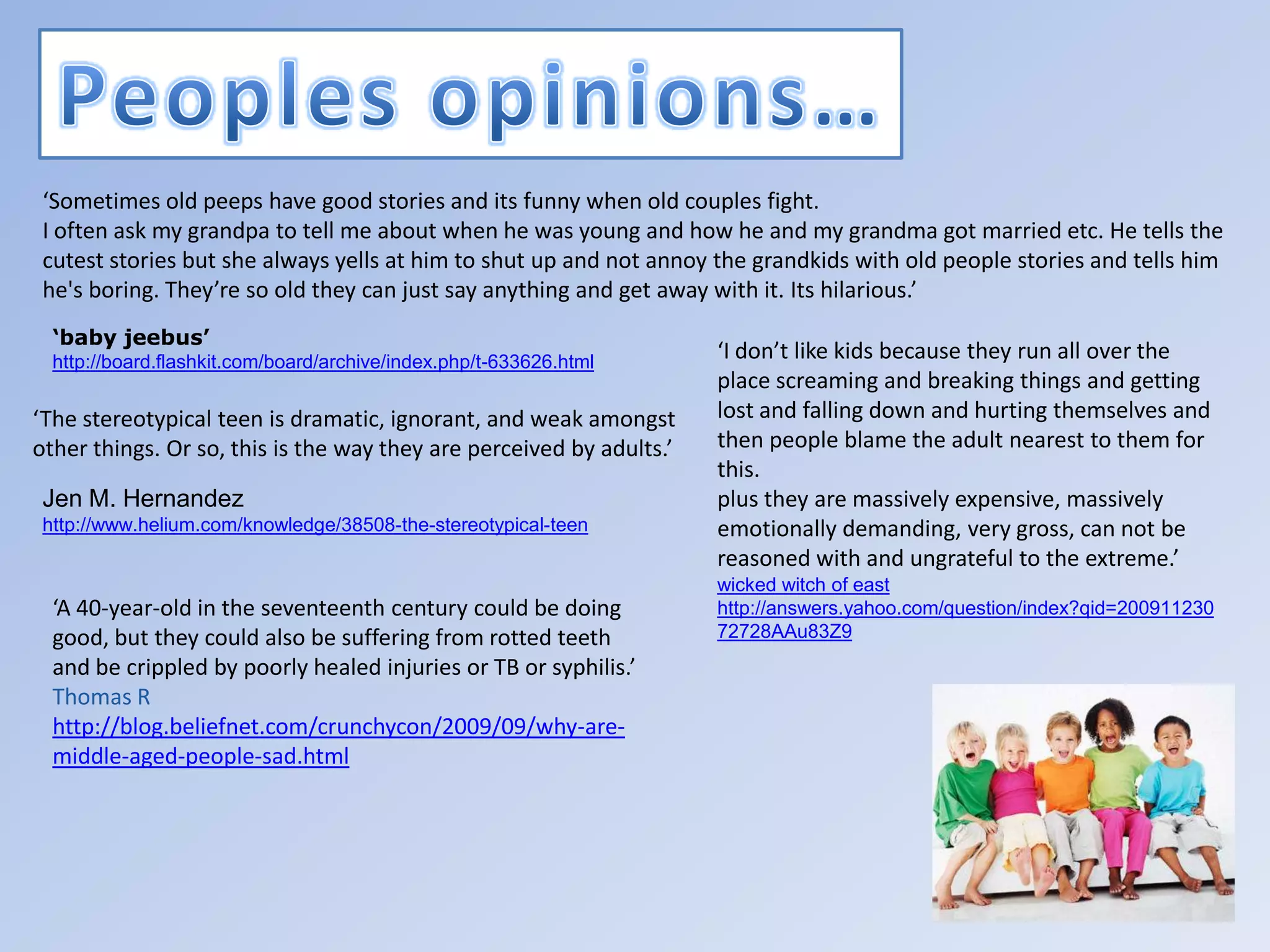 Stereotypes Age | PPT