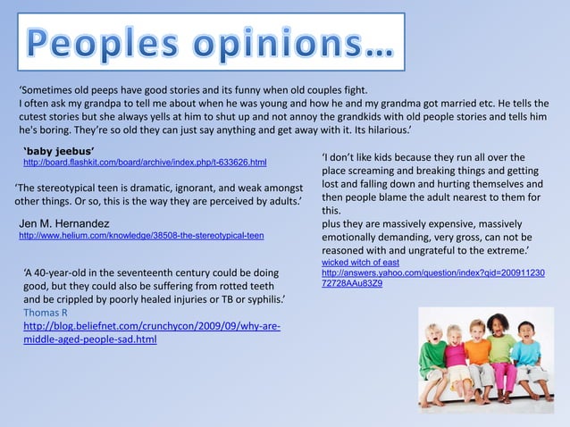 Stereotypes Age | PPT