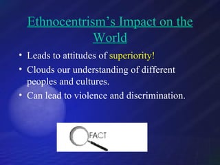 Stereotypes & Ethnocentrism | PPT
