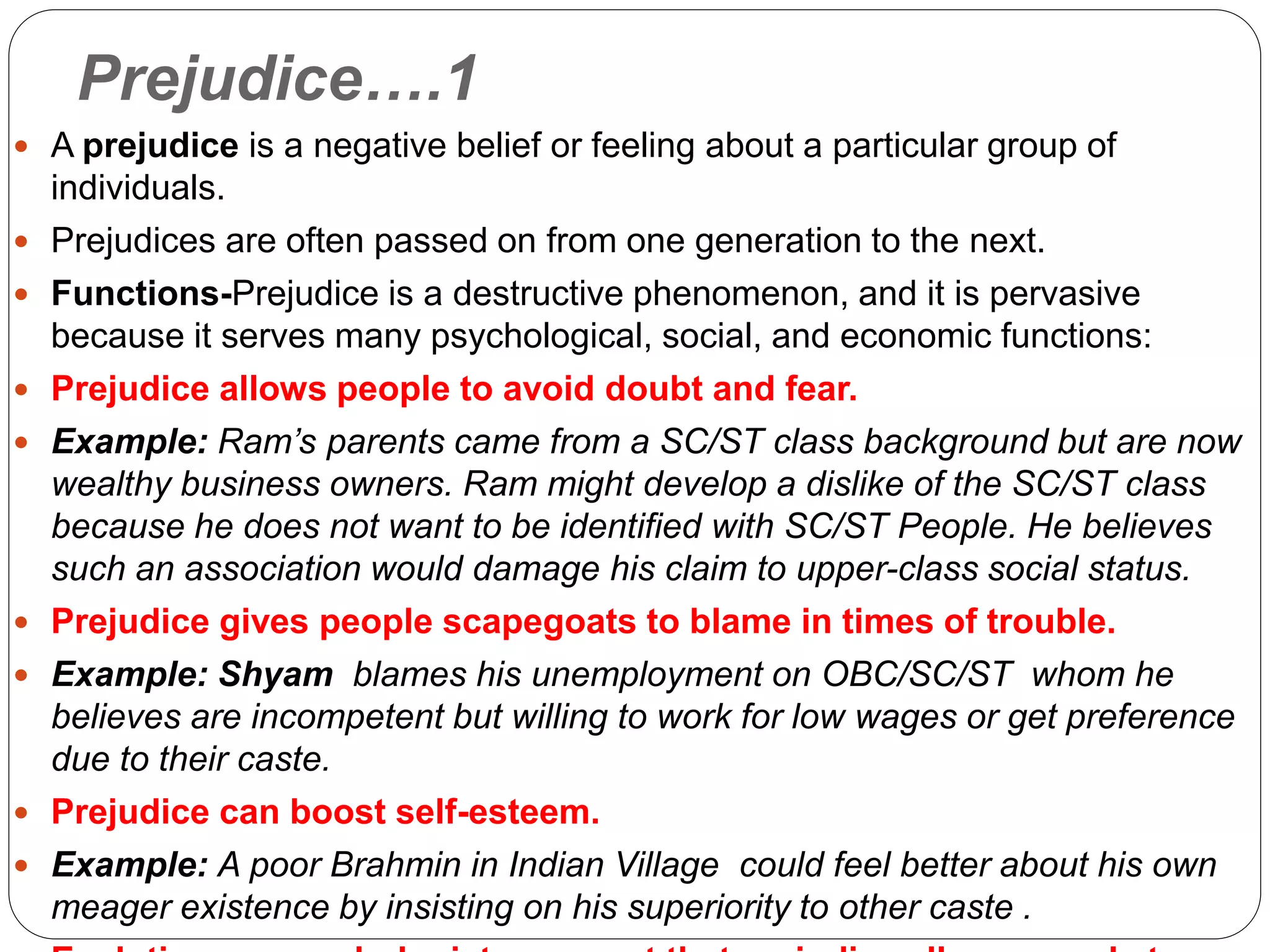 Stereotypes and prejudice | PPTX