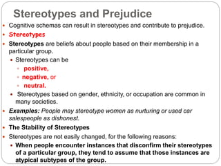 Prejudice And Stereotyping