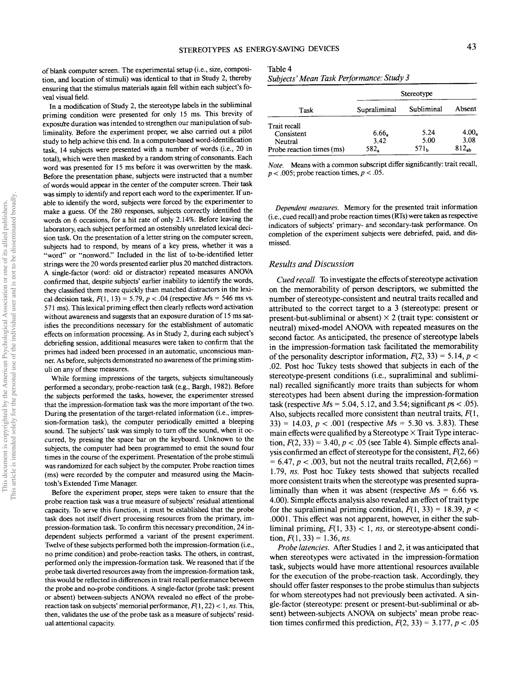 Stereotypes as energy-saving devices A peek inside the cognitive ...