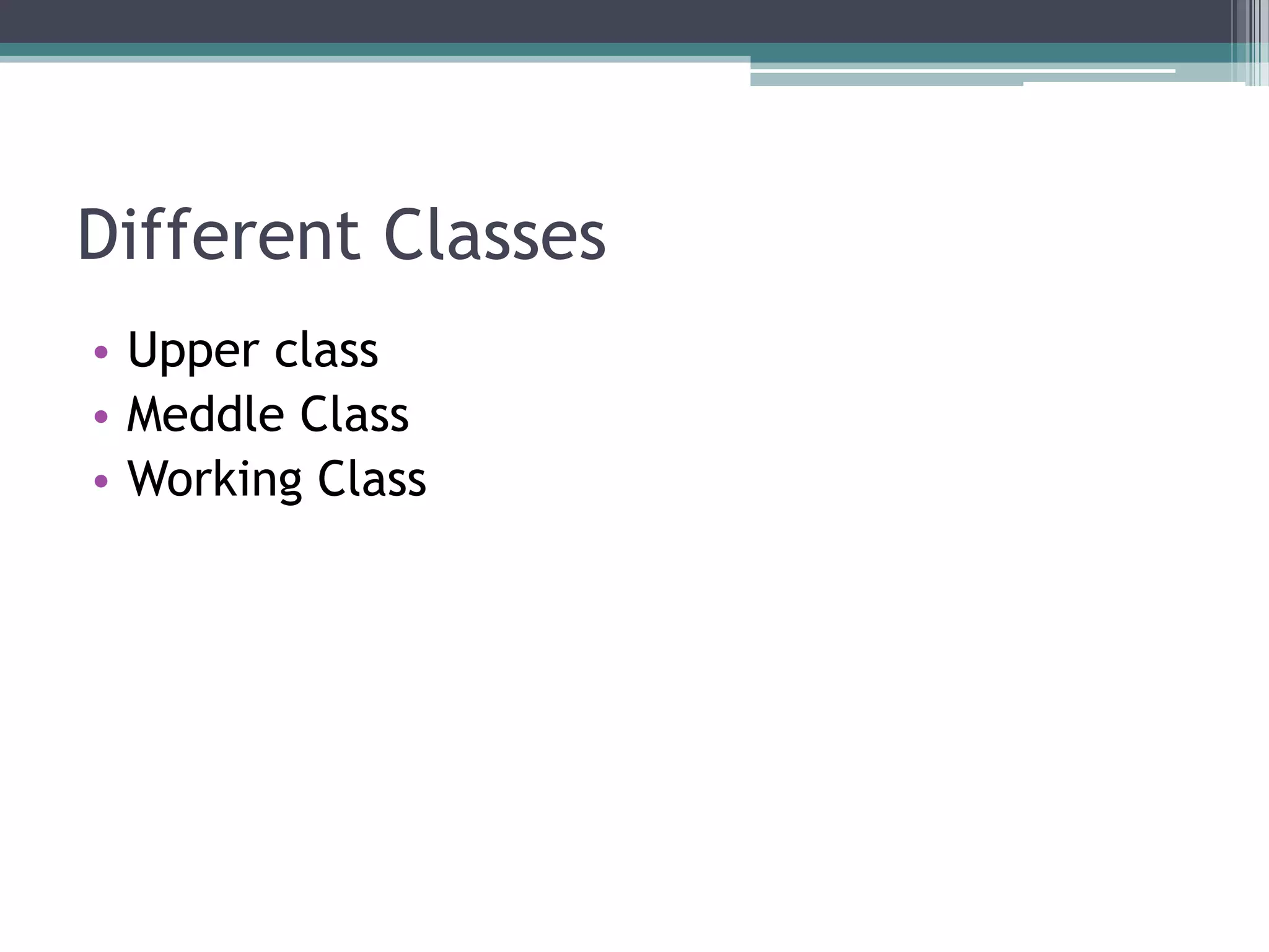 Stereotypes of class and status | PPTX