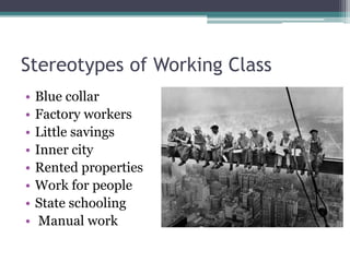Stereotypes of class and status | PPTX