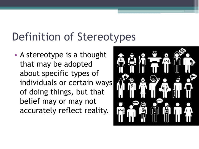 Stereotypes of class and status | PPTX