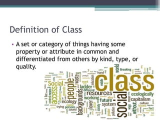 Stereotypes of class and status | PPTX