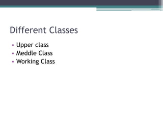 Stereotypes of class and status | PPTX