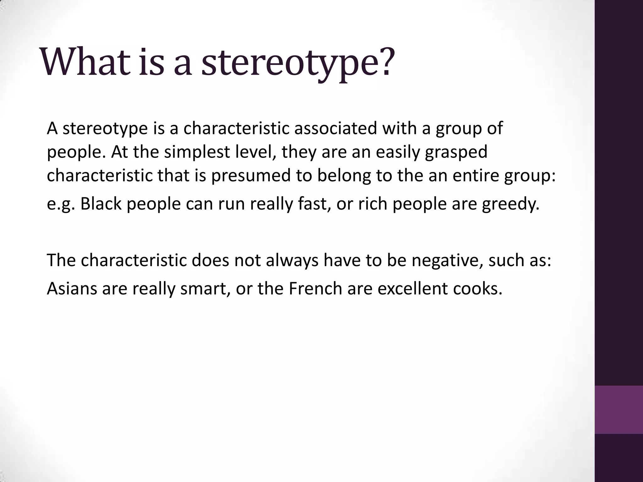 Stereotypes on Age | PPTX