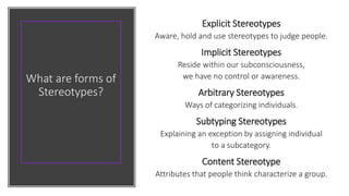 Stereotypes Simplify our Social World Greg DeShields.pptx