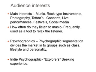 Stereotypical audience profile | PPT