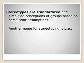 Stereotypical thinking | PPT