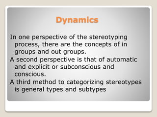 Stereotypical thinking | PPT