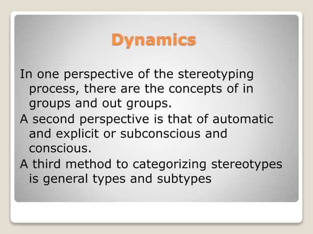Stereotypical thinking | PPT