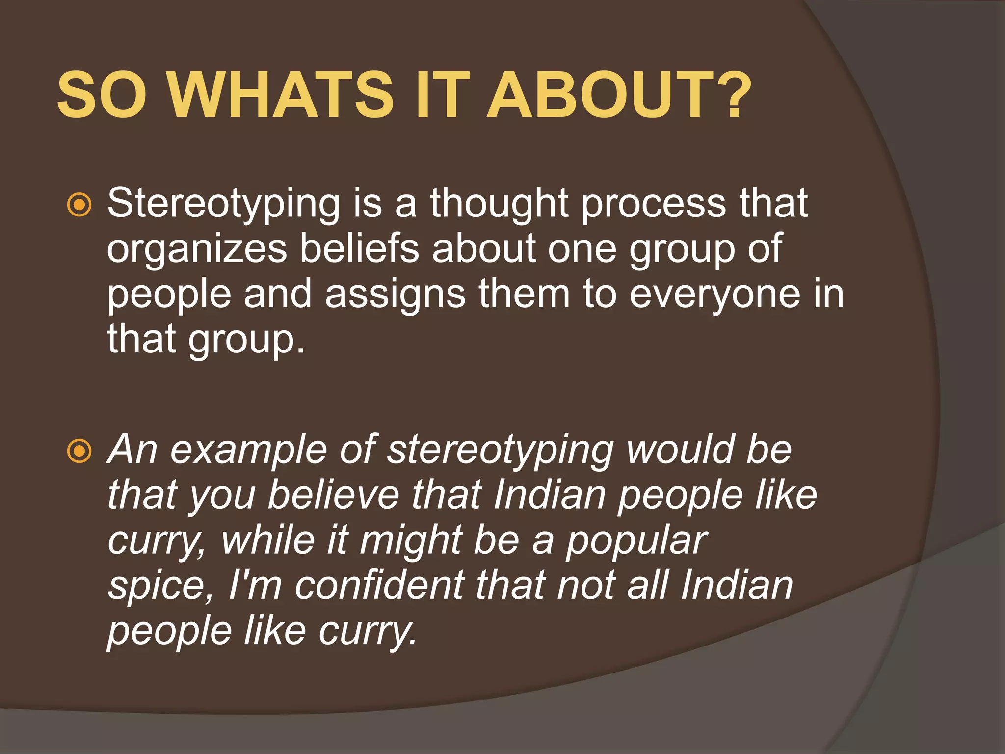 Stereotyping | PPTX
