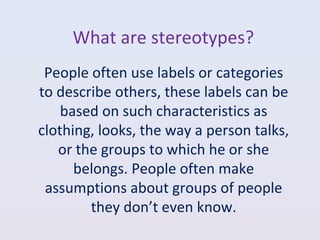 Stereotyping | PPT