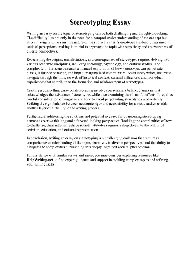 Stereotyping Essay.pdf