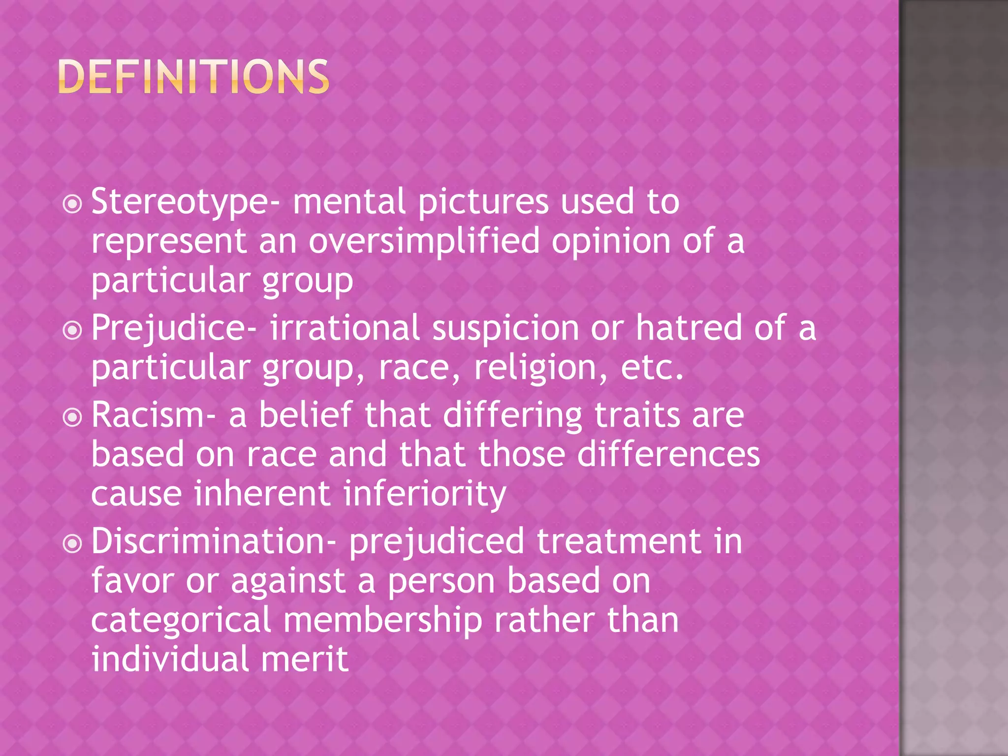 Stereotyping In Mass Media | PPTX