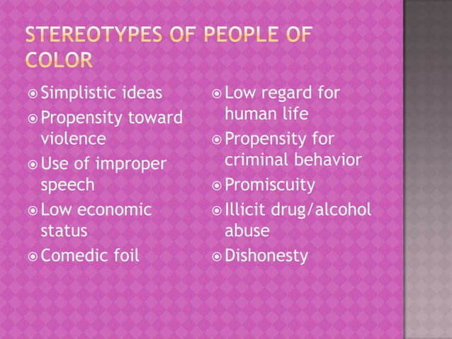 Stereotyping In Mass Media | PPTX