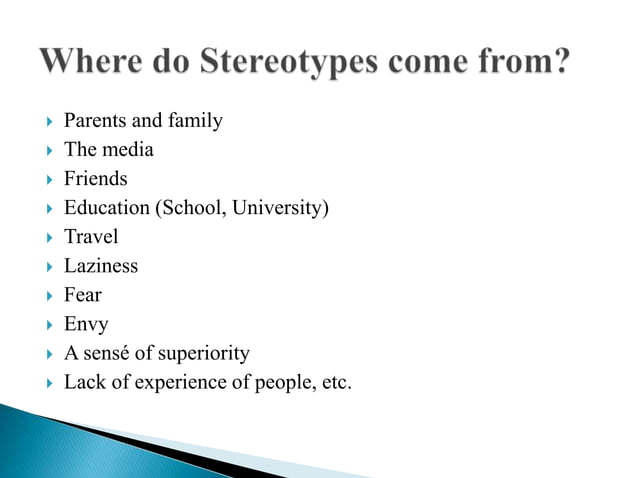 Stereotyping, Muslim Stereotyping & Islamophobia by Abid Zafar | PPT