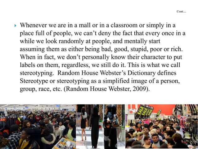 Stereotyping, Muslim Stereotyping & Islamophobia by Abid Zafar | PPT