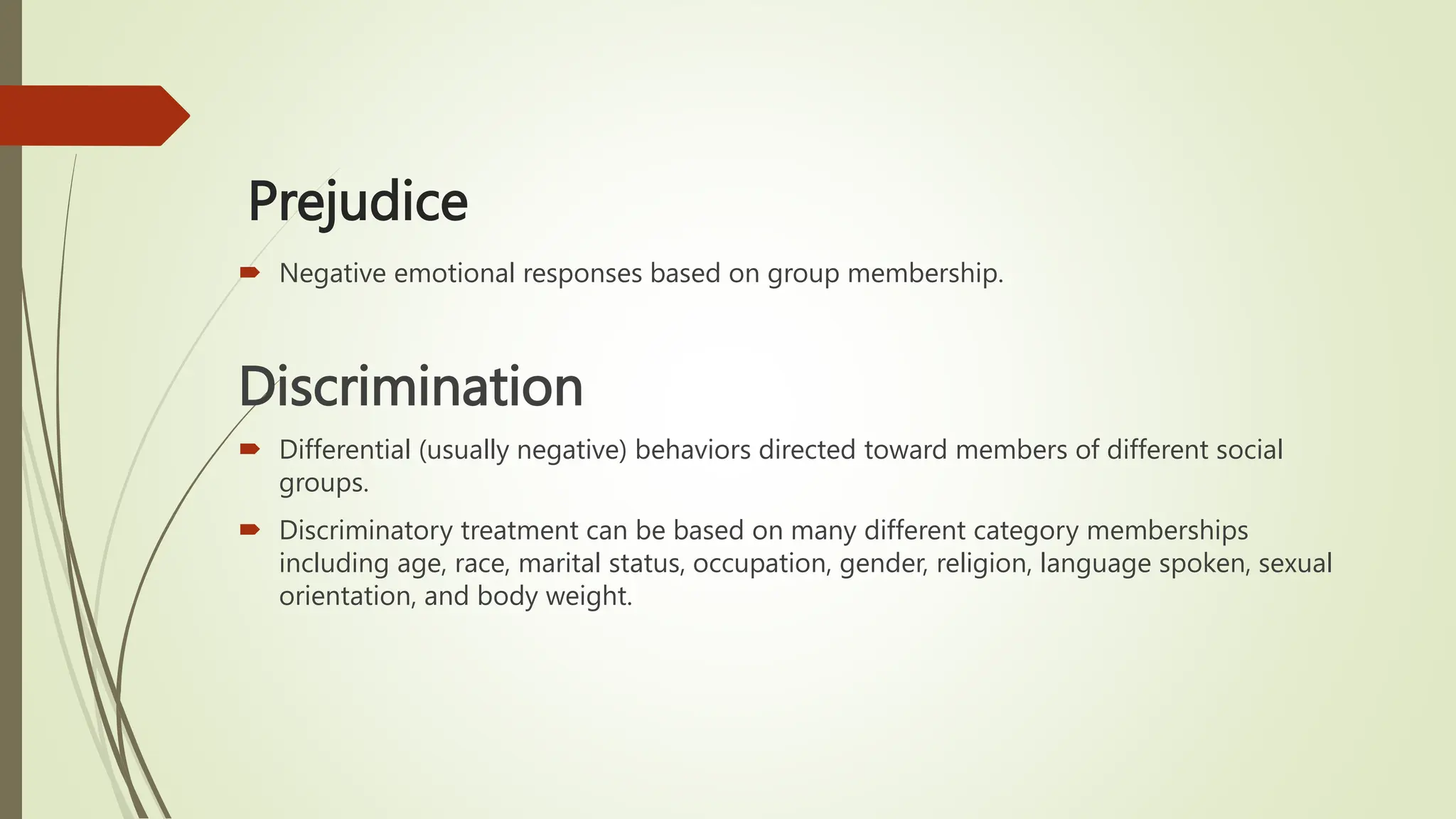 STEREOTYPING, PREJUDICE AND DISCRIMINATION | PPTX