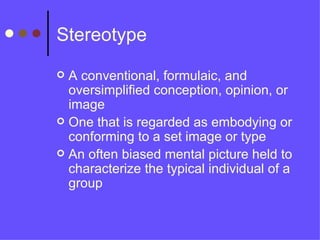 Stereotyping Pwrpt | PPT