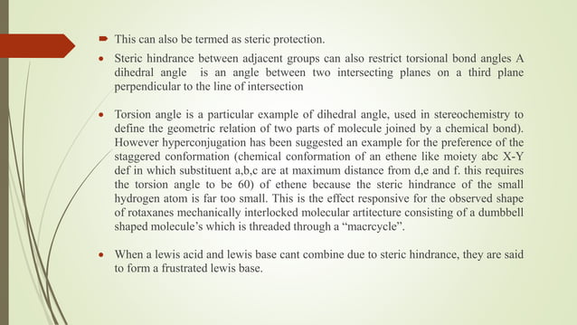 steric effect.pptx | Chemistry | Science
