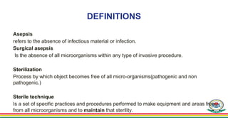 STERILE AND ASEPTIC TECHNIQUES IN SURGERY.pptx