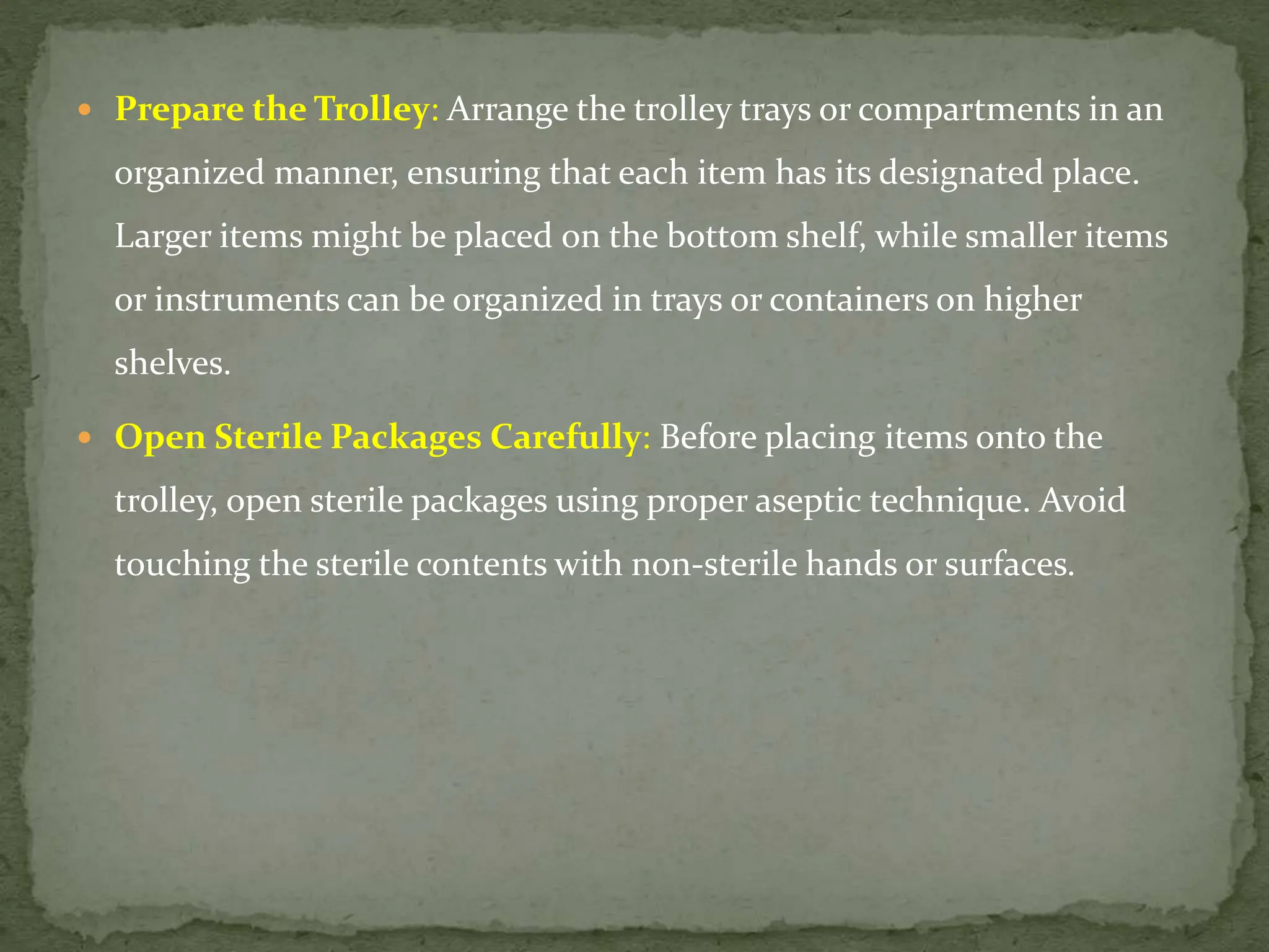 Sterile and non-sterile trolley set up.pptx