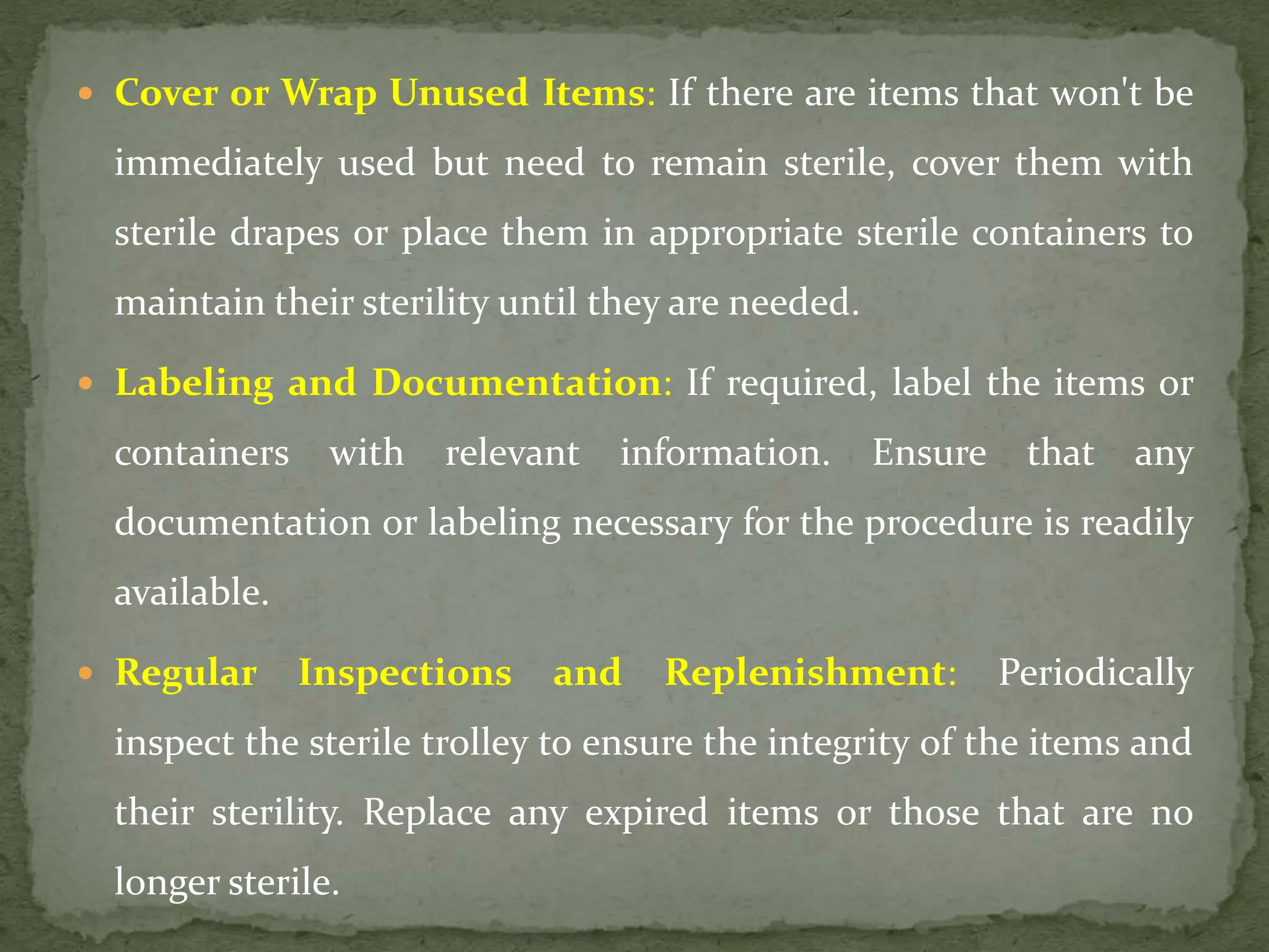 Sterile and non-sterile trolley set up.pptx