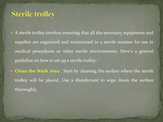 Sterile and non-sterile trolley set up.pptx